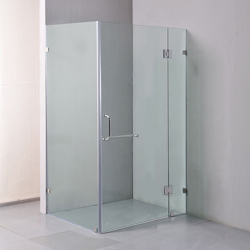 Essential Home Supply Chrome Valor Glass Shower Screen | Temple & Webster