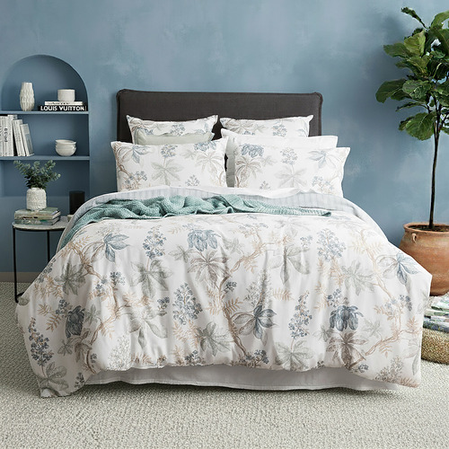 Floral Reversible Cotton Quilt Cover Set | Temple & Webster