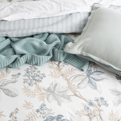 Floral Reversible Cotton Quilt Cover Set | Temple & Webster