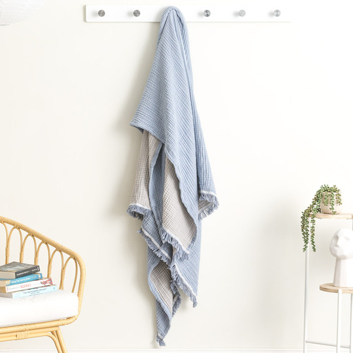 Chiswick Living Dreamy Vintage Washed Cotton Throw | Temple & Webster