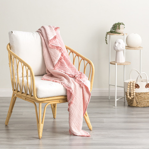 Chiswick Living Dreamy Vintage Washed Cotton Throw | Temple & Webster
