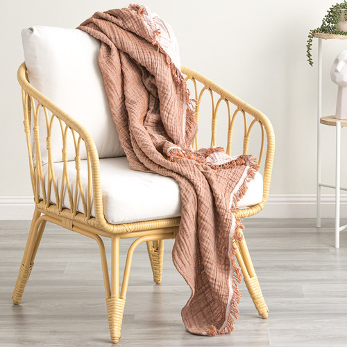 Chiswick Living Dreamy Vintage Washed Cotton Throw | Temple & Webster