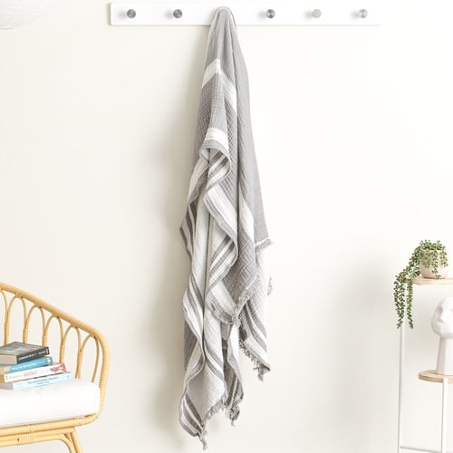 Chiswick Living Ray Striped Cotton Throw | Temple & Webster