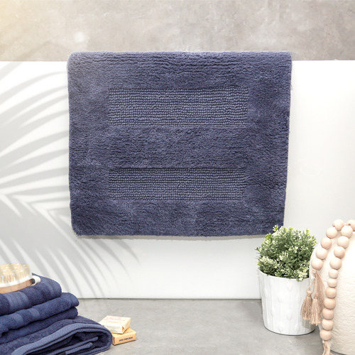 Chiswick Living Rory Reversible Cotton Bath Mat | Temple & Webster