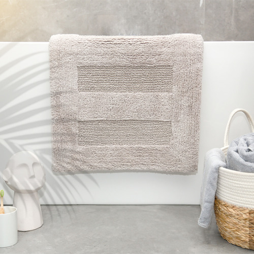Chiswick Living Rory Reversible Cotton Bath Mat | Temple & Webster