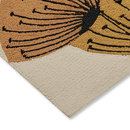Sanderson Brown Dandelion Clocks Outdoor Rug | Temple & Webster