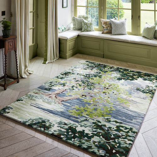 Forest Green Ancient Canopy Hand-Tufted Rug | Temple & Webster