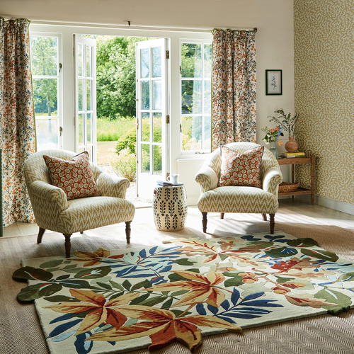 Russet Brown Robin's Wood Hand-Tufted Rug | Temple & Webster