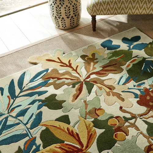 Russet Brown Robin's Wood Hand-Tufted Rug | Temple & Webster