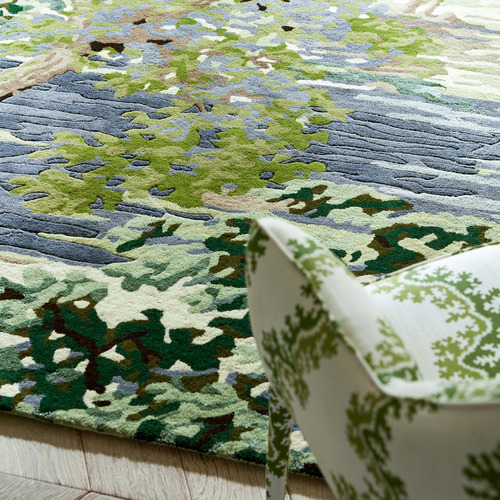 Forest Green Ancient Canopy Hand-Tufted Rug | Temple & Webster