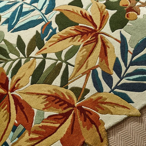 Russet Brown Robin's Wood Hand-Tufted Rug | Temple & Webster