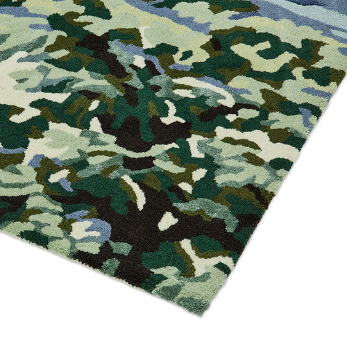 Forest Green Ancient Canopy Hand-Tufted Rug | Temple & Webster