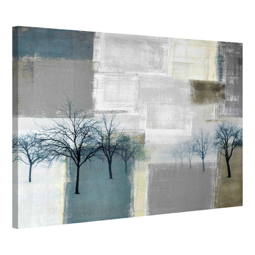 Barley_Cove Blue Trees Canvas Wall Art | Temple & Webster