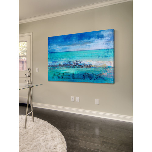 Blue Relax Canvas Wall Art | Temple & Webster