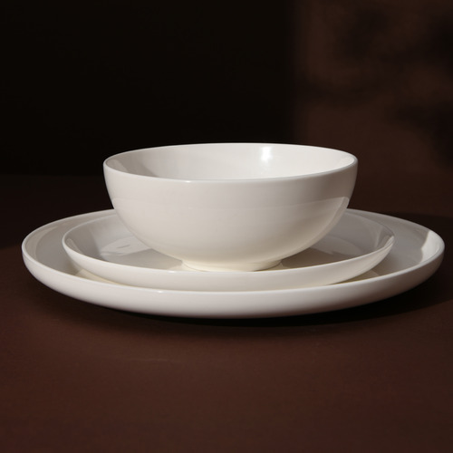 12 Piece Coupe Ceramic Dinner Set | Temple & Webster