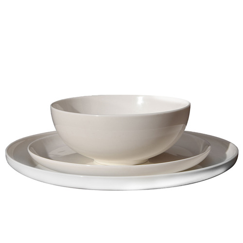 12 Piece Coupe Ceramic Dinner Set | Temple & Webster