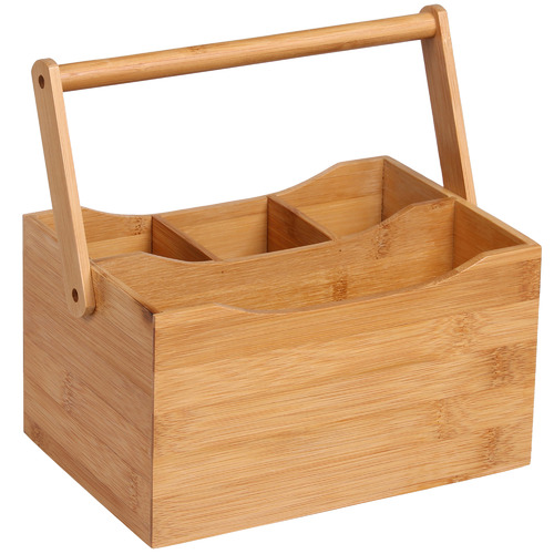 Lifestyle Traders Sherwood Bamboo Cutlery Caddy | Temple & Webster