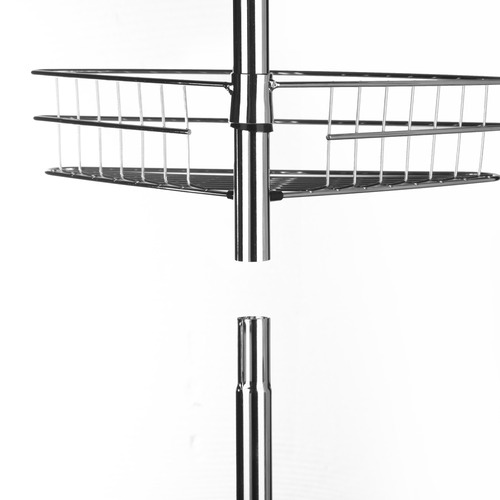 Lifestyle Traders Adjustable 4 Tier Metal Corner Shower Rack | Temple ...