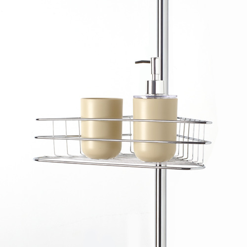 Lifestyle Traders Adjustable 4 Tier Metal Corner Shower Rack | Temple & Webster