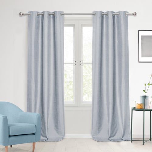 Lifestyle Traders Ocean Lynden Blockout Eyelet Curtains | Temple & Webster