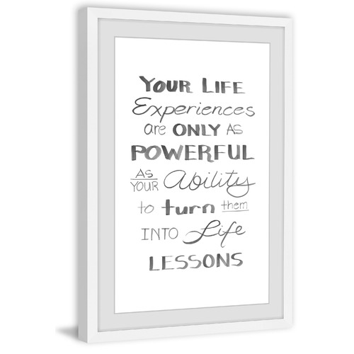 Life Lessons III Framed Printed Wall Art | Temple & Webster