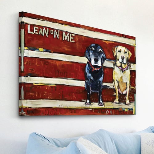 GalerieArtCo Lean On Me Art Print on Canvas | Temple & Webster