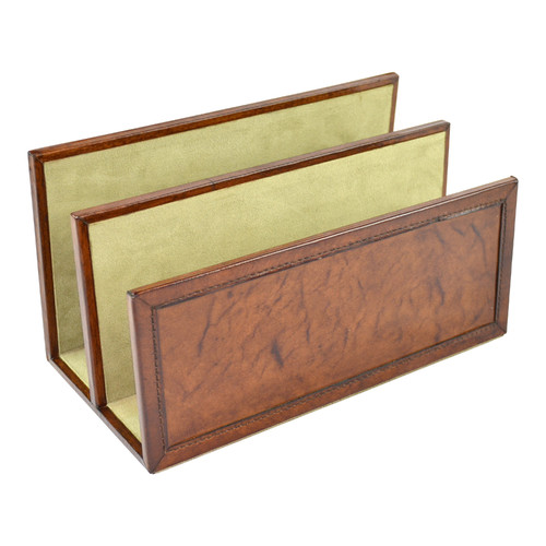 Kundra Genuine Leather Letter Holder | Temple & Webster