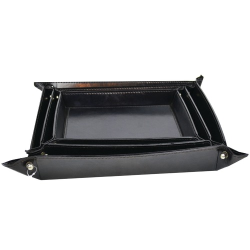 Rectangular Leather Nesting Trays | Temple & Webster