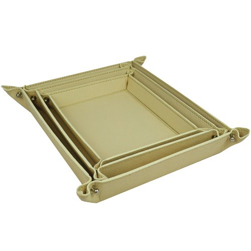 Rectangular Leather Nesting Trays | Temple & Webster