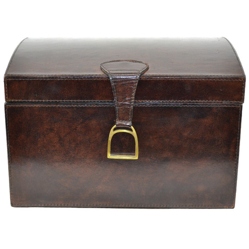 Kundra Tapper Leather Box with Stirrup & Reviews | Temple & Webster