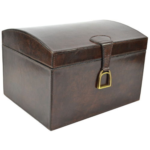 Kundra Tapper Leather Box with Stirrup & Reviews | Temple & Webster