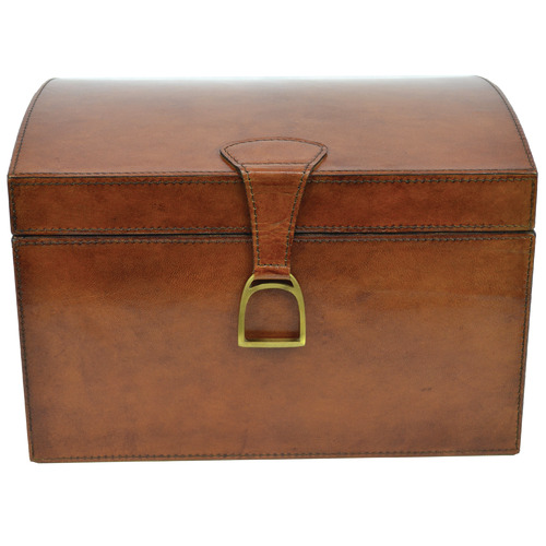 Kundra Tapper Leather Box with Stirrup & Reviews | Temple & Webster