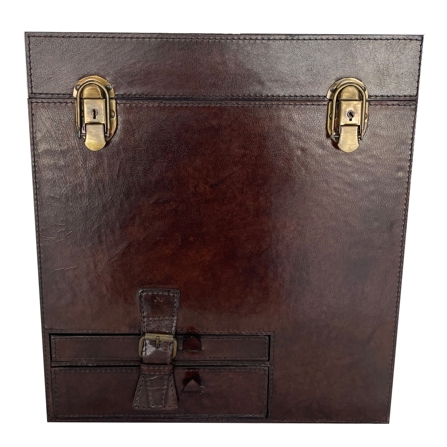 33cm Leather Drink Trunk | Temple & Webster