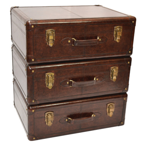 Decor Genuine Leather Bedside Table | Temple & Webster