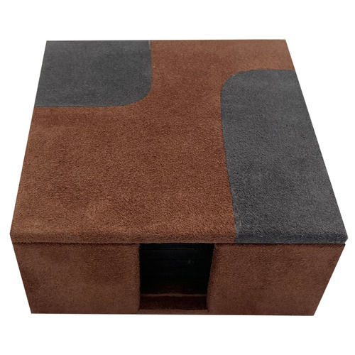 7 Piece Brown Bar Coaster Set | Temple & Webster