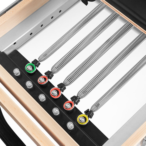 Red Star Fitness Stellar Maple Wood Pilates Reformer Bed | Temple & Webster