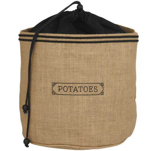 Davis & Waddell Brown Jute & Cotton Potato Sack | Temple & Webster