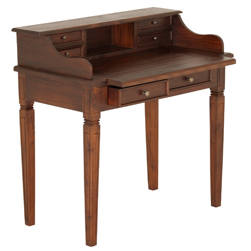 La Verde 6 Drawer Writing Desk | Temple & Webster