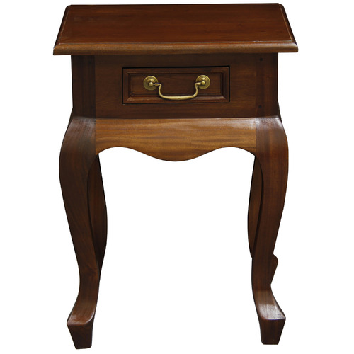 LaVerde Queen Ann 1 Drawer Bedside Table | Temple & Webster