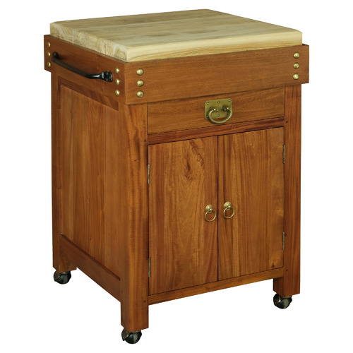 La Verde Wilburn 1 Drawer Butcher Block | Temple & Webster