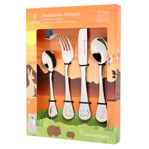 Stanley Rogers 4 Piece Childrens' Australian Animals Cutlery Set ...
