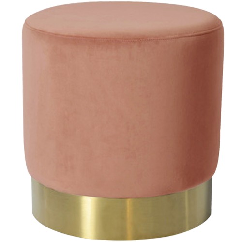 Brooklyn and Bella Small Milan Velvet Ottoman | Temple & Webster