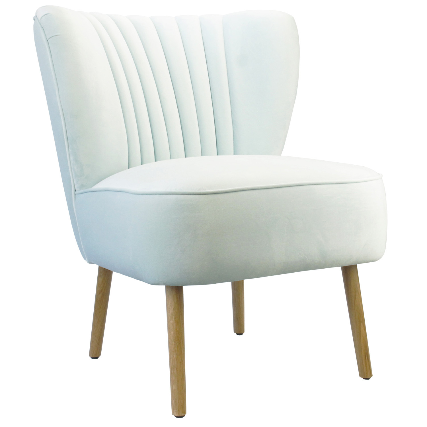 Brooklyn and Bella Linden Velvet Slipper Chair | Temple & Webster
