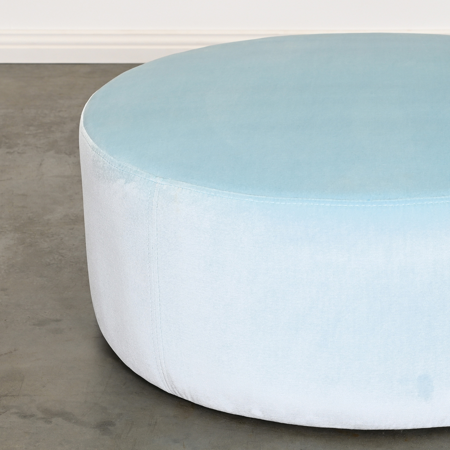 Brooklyn and Bella Large Round Ottoman | Temple & Webster