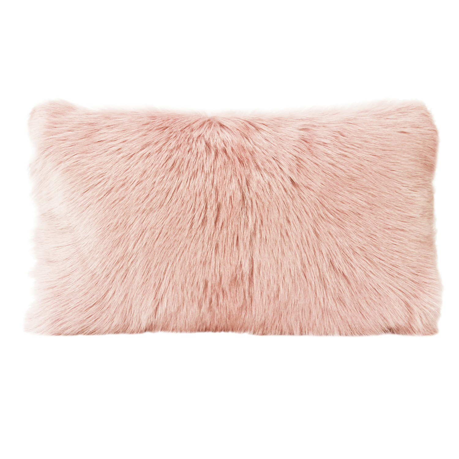 Brooklyn and Bella Amgalan Goat Fur Lumbar Cushion | Temple & Webster