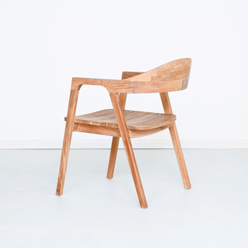 Akali Teak Wood Outdoor Dining Chair | Temple & Webster