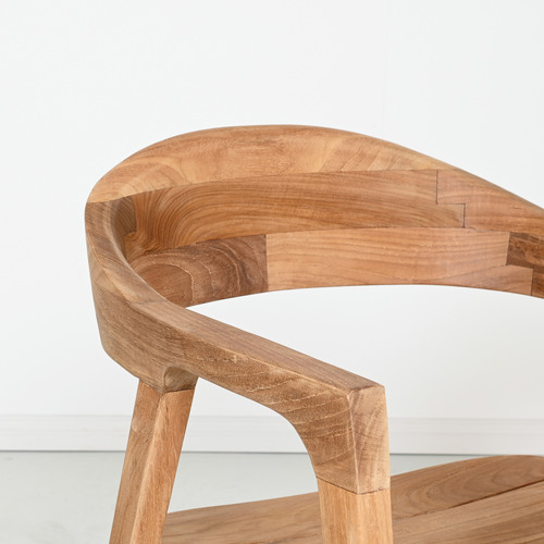 Akali Teak Wood Outdoor Dining Chair | Temple & Webster