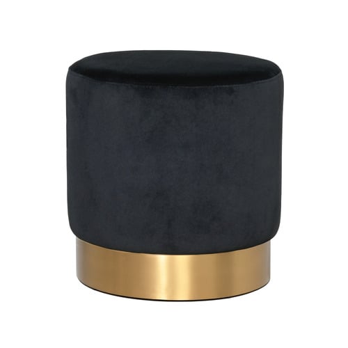 Brooklyn and Bella Small Milan Velvet Ottoman | Temple & Webster