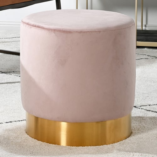 Brooklyn and Bella Small Milan Velvet Ottoman | Temple & Webster