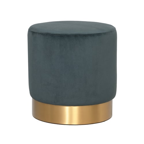 Brooklyn and Bella Small Milan Velvet Ottoman | Temple & Webster